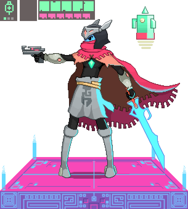 Hyper Light Drifter - Hyper Light Drifter Fan Art (610x676), Png Download