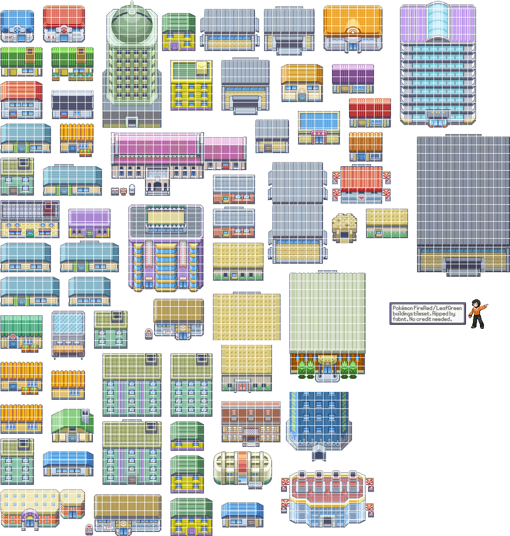 Download Pokémon Firered / Leafgreen - Pokemon Leaf Green Tileset ...