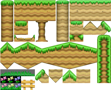 File - Basic Tiles - Png - Game Tile Set Png (384x384), Png Download