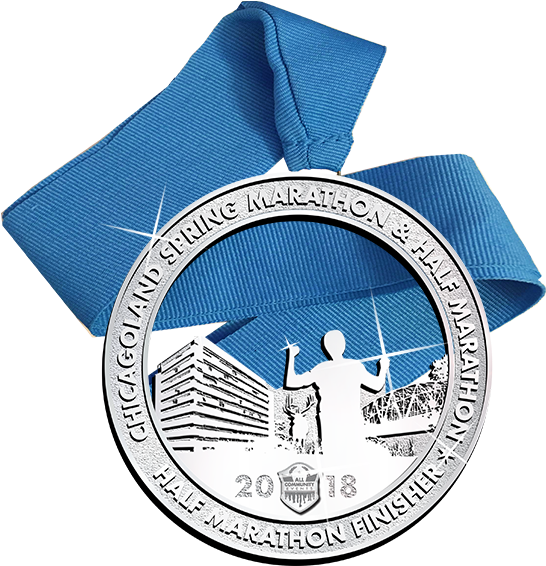 Finish Line Bling - Chicago Marathon Medal 2018 (802x580), Png Download