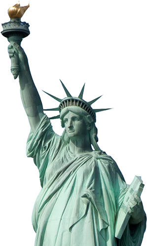 La Estatua De La Libertad - Statue Of Liberty Stock (408x497), Png Download