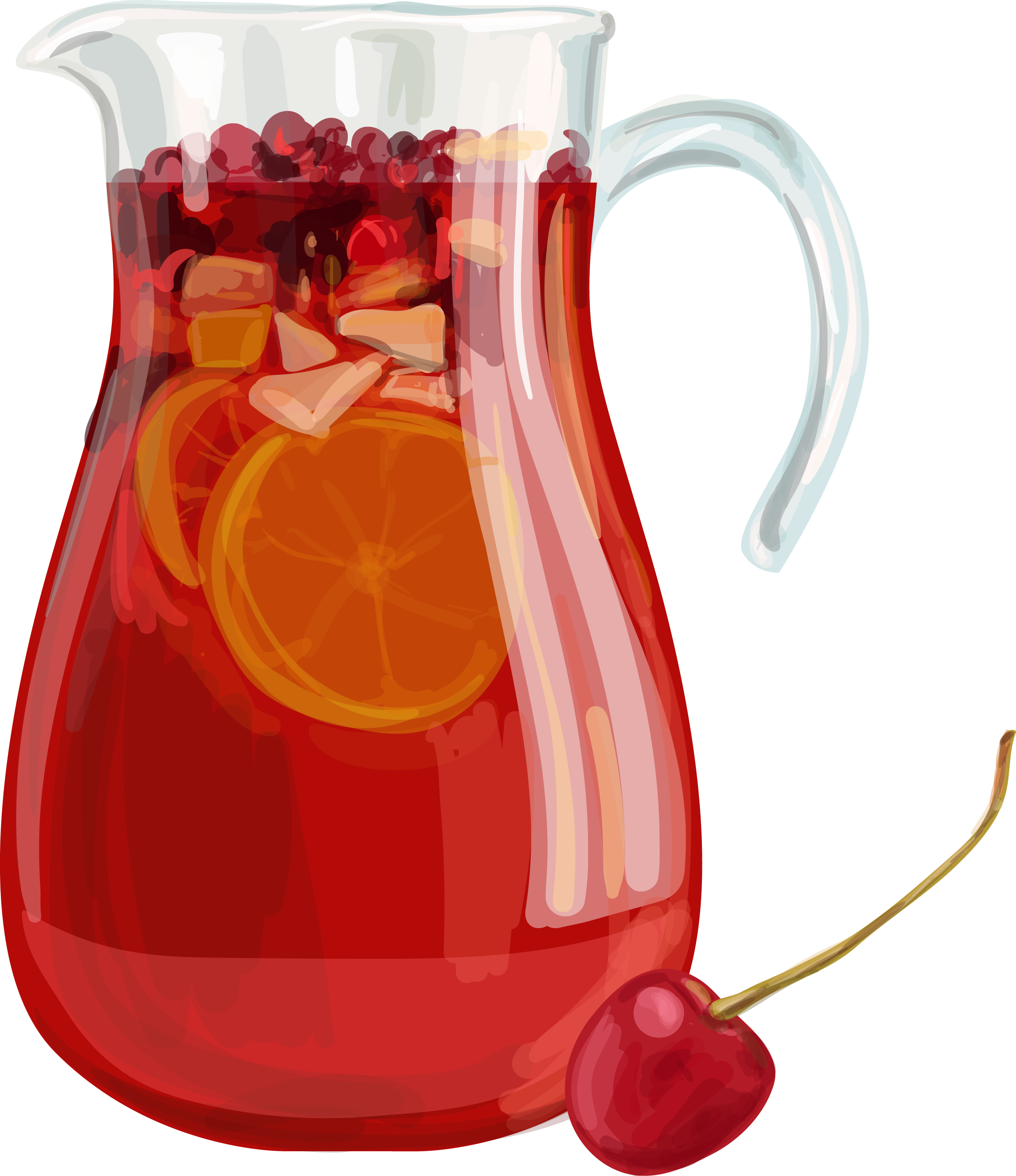 Download Pitcher Clipart Fruit Punch - Sangria Vector | Transparent PNG ...