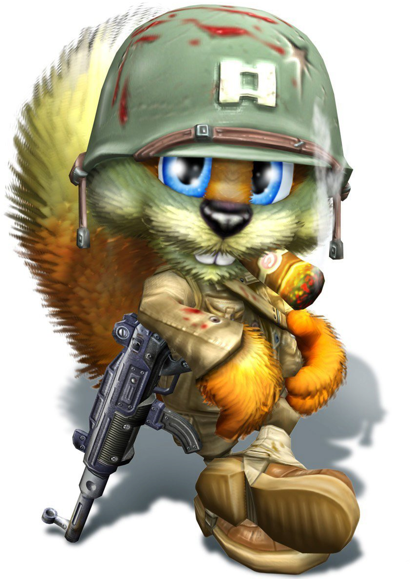 Conker 3 - Conker Live And Reloaded Render (874x1200), Png Download