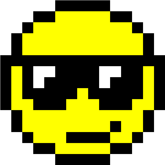 Emoji - Happy Emoji Pixel Art (1184x1184), Png Download