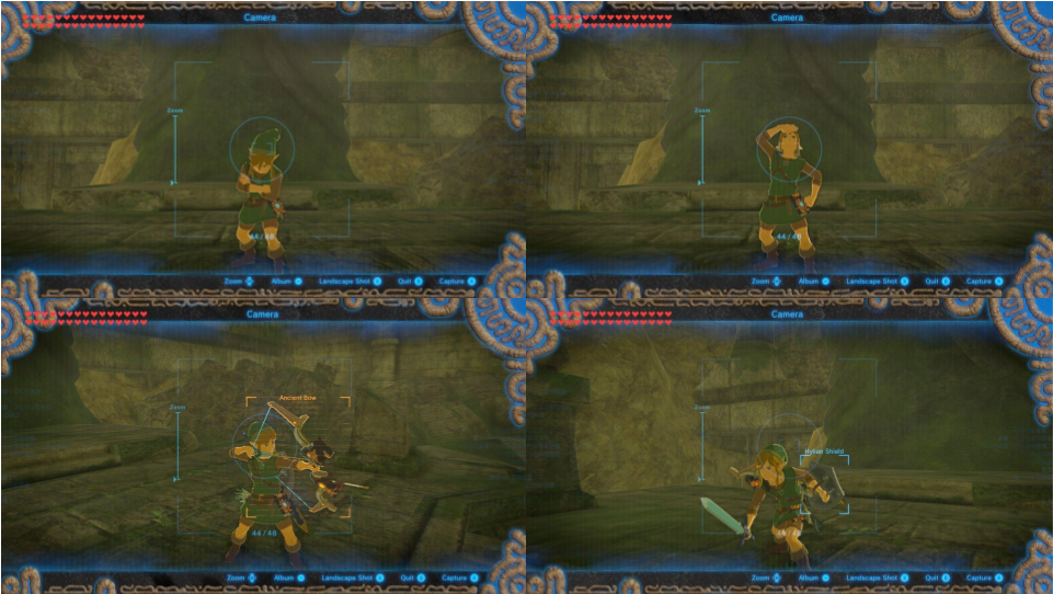 Botw Link Camera Poses (960x720), Png Download