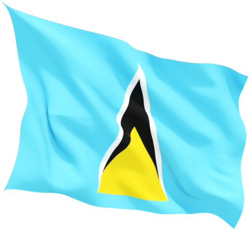 Saint Lucian Flag Png (640x480), Png Download