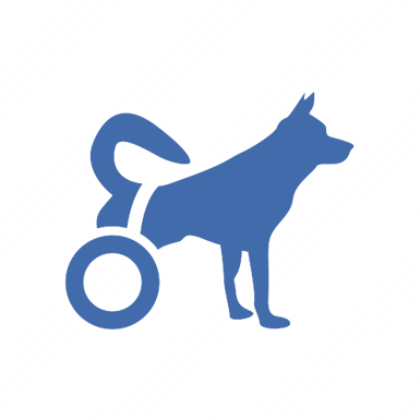 Register Dog Footer Logo Image - Dog (385x385), Png Download