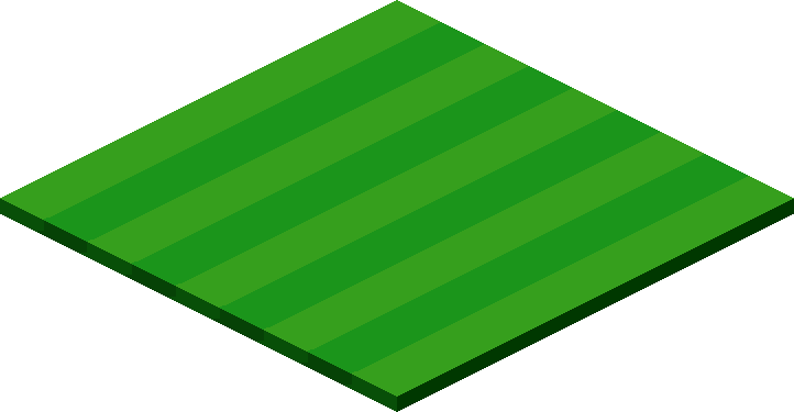 Isometric Grass Tile (722x375), Png Download