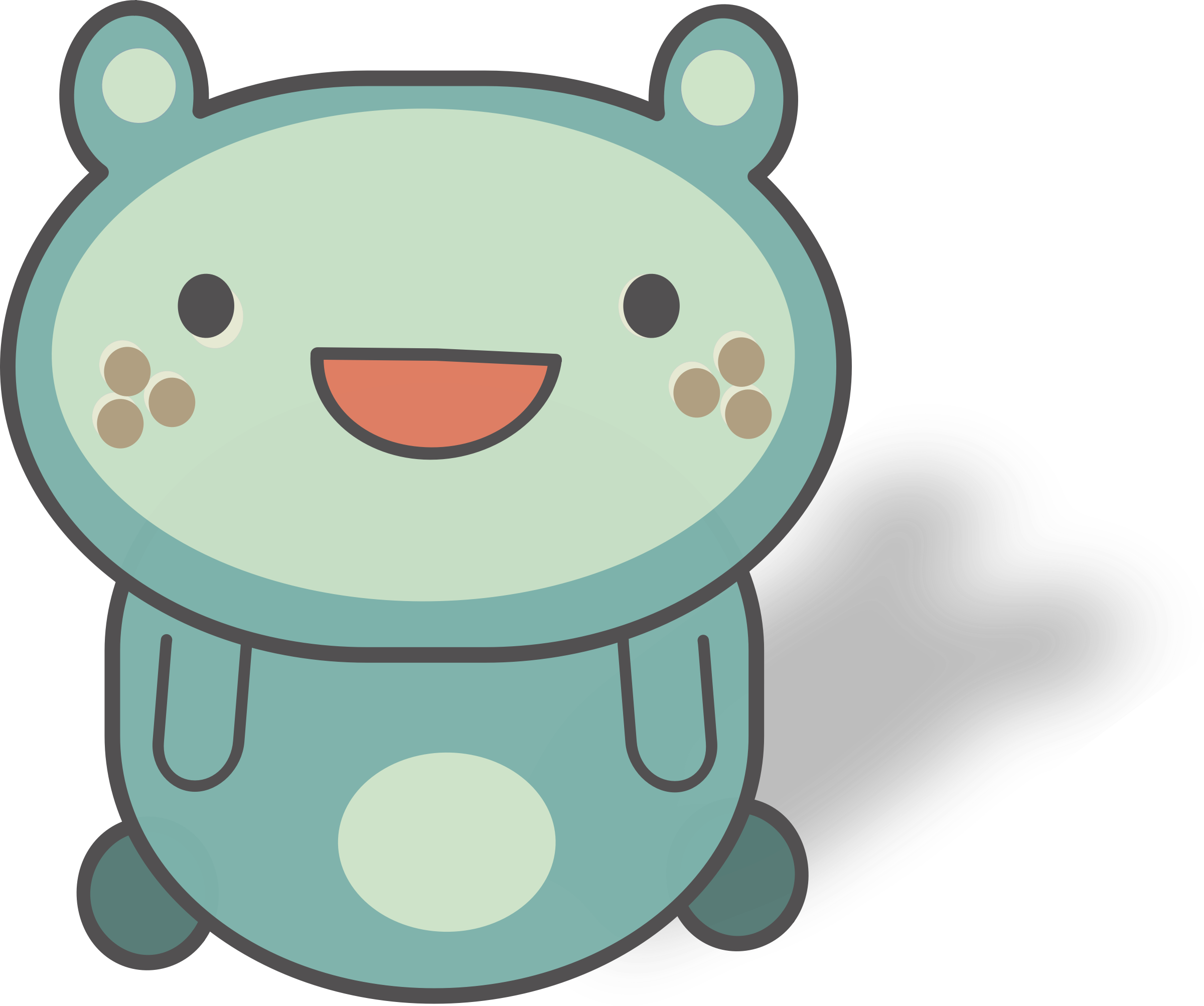 This Free Icons Png Design Of Cute Round-eared Creature (2400x2005 ...