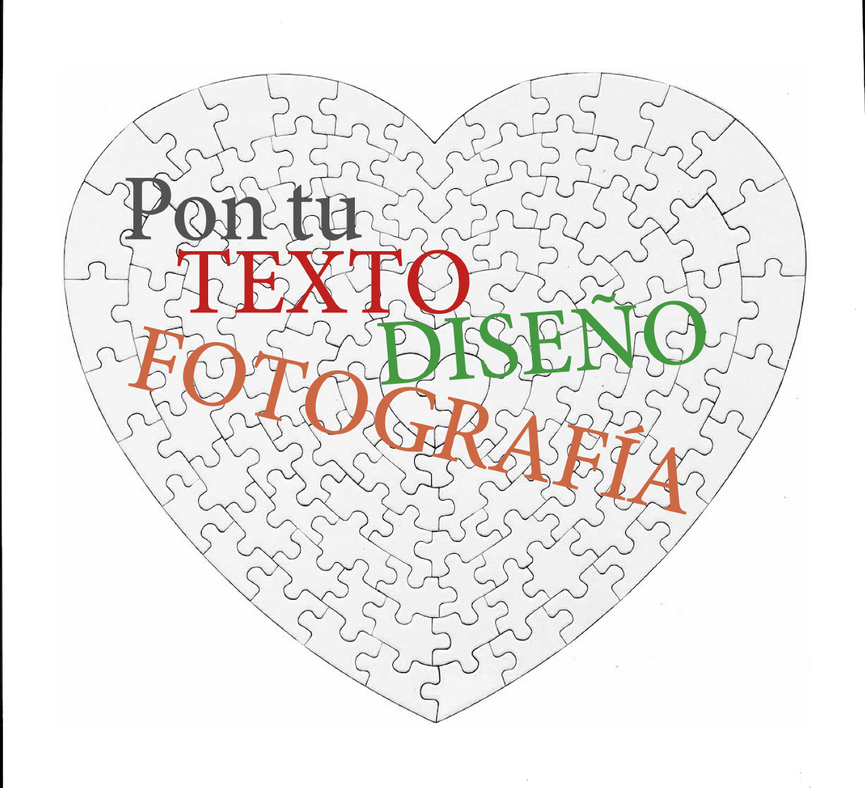 72 Personalizable Puzle Corazón - Illustration (1226x1117), Png Download