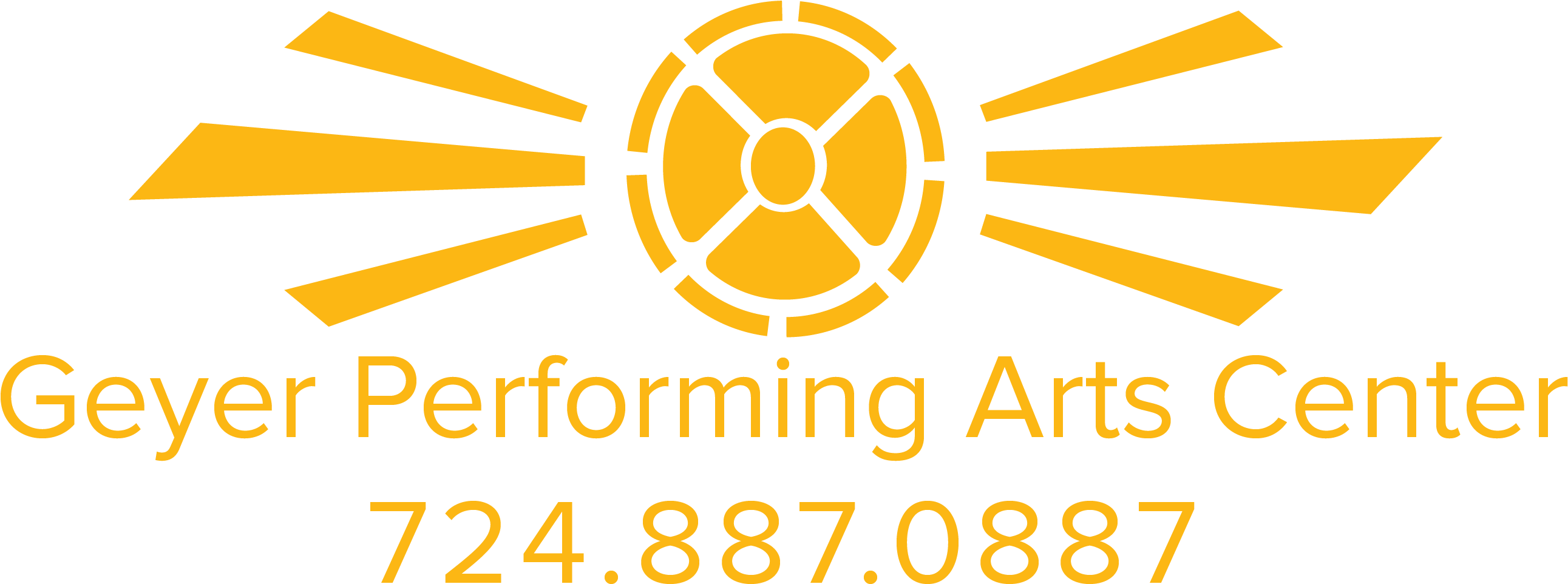 Geyer Logo Gold Phone - Circle (2595x1001), Png Download