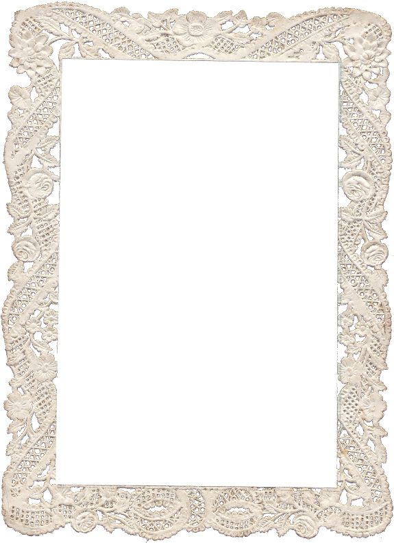 Free Printables - Vintage Lace Frame Png (583x800), Png Download