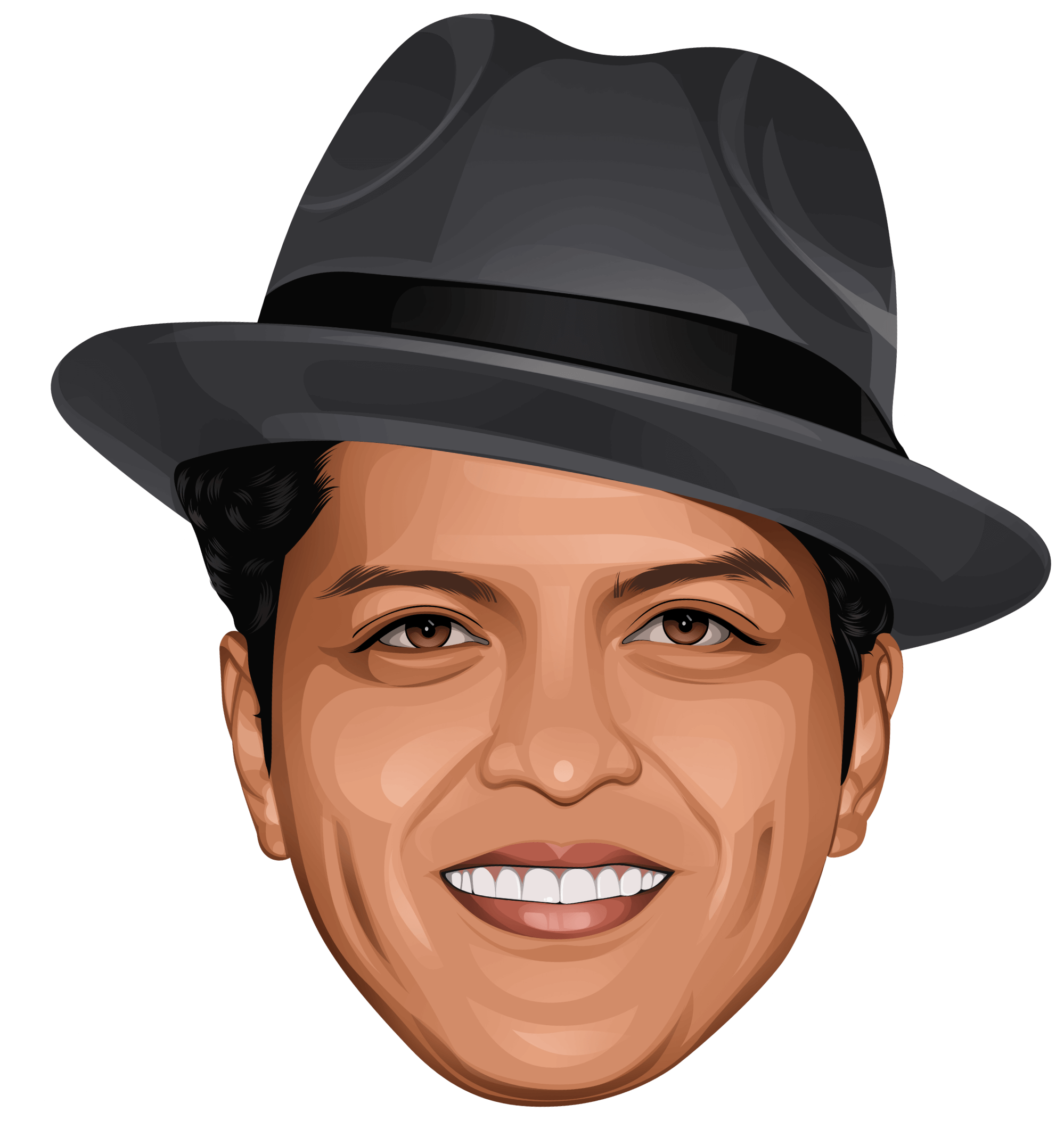Bruno Mars - Bruno Mars Face Png Transparent (2200x2200), Png Download