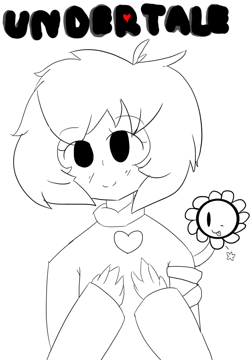 Download All Undertale Coloring To Print Frisk Pages - Chara Coloring ...