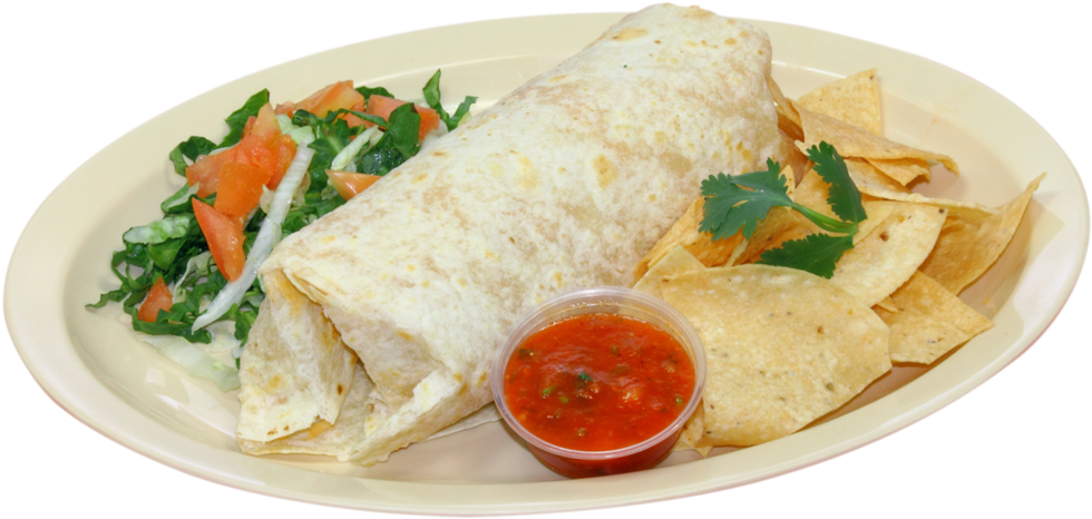 Regular Burrito (1000x487), Png Download
