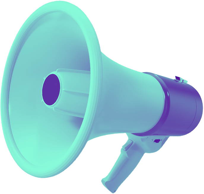 Megaphone - Advertising (688x655), Png Download