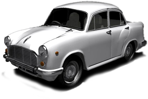 Ambassador - Rajinikanth Premier Padmini Car (500x336), Png Download