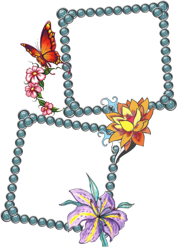 Download Clipart Frame Png Deviantart - Butterfly Frames Png ...