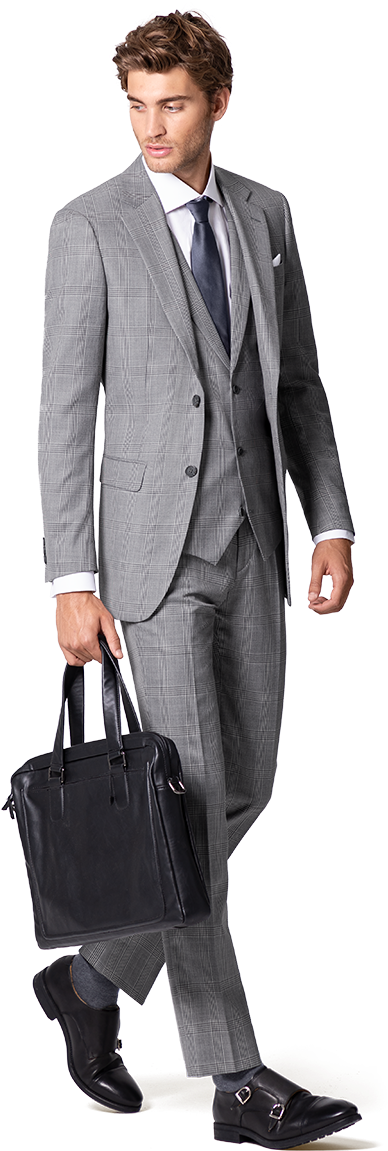 Three Piece Suit - Suit (390x1188), Png Download