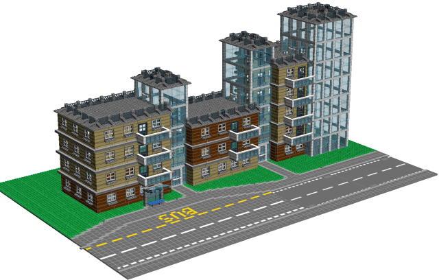 Zekiblok07 - Tower Block (640x408), Png Download