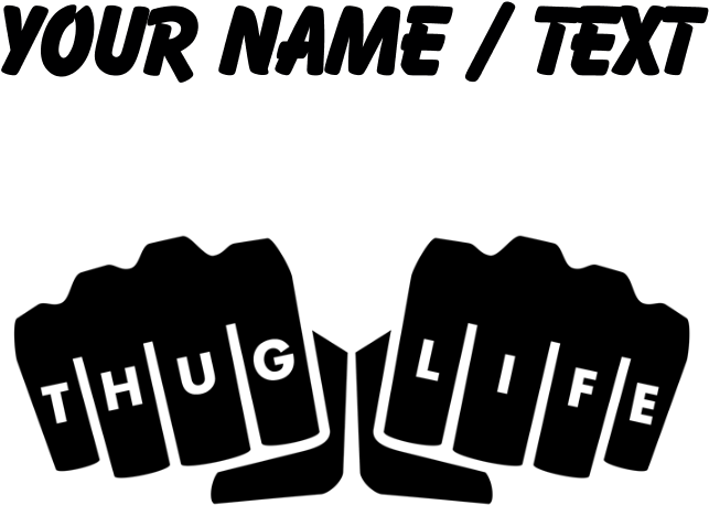 Thug Life Knuckle Tattoo