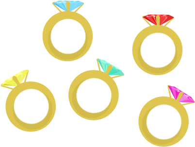 Five Golden Rings Clipart (433x326), Png Download