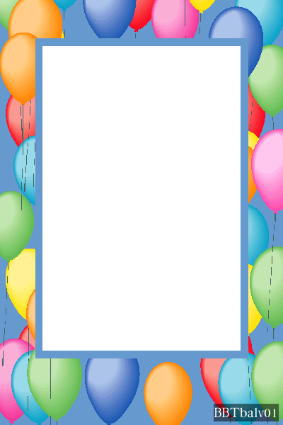 Balloon Border Template Free