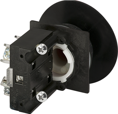 Mushroom Push Button Ø 60 Nonc Momentary Black - Knob Selector Switch ...