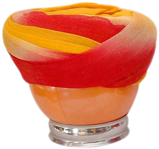 Gol Safa - Rajasthani Safa Png (430x395), Png Download