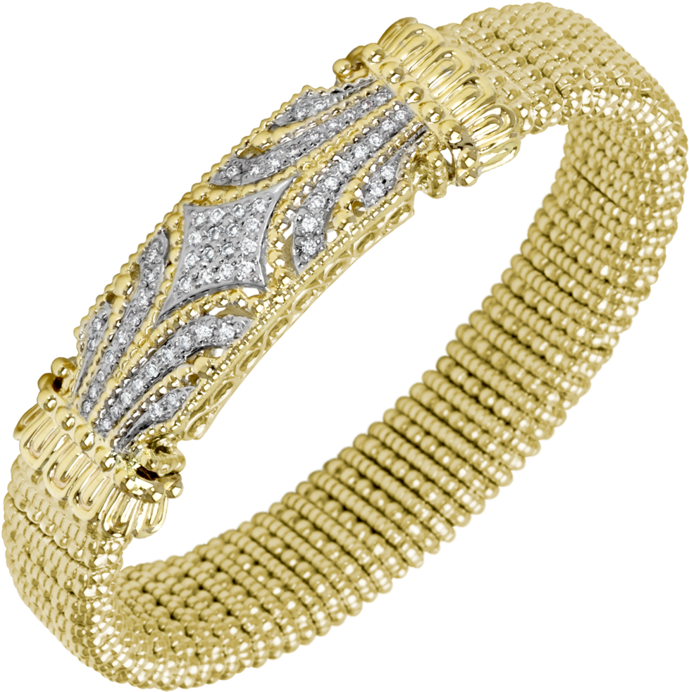 14k All Gold Bracelet (1000x1000), Png Download