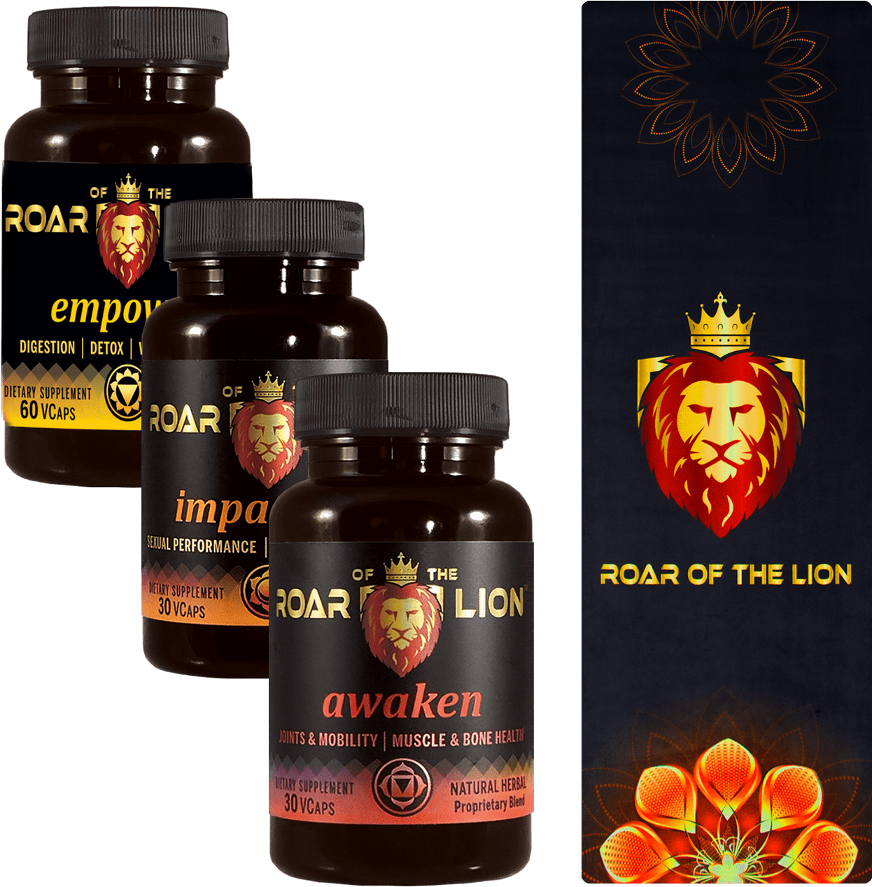 3 Pack Lion Mat - Lion (1350x1350), Png Download