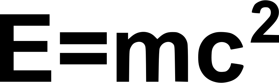 Png File Svg - E Mc2 Icon Png (980x292), Png Download