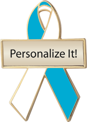 Teal Ribbon Png (298x418), Png Download