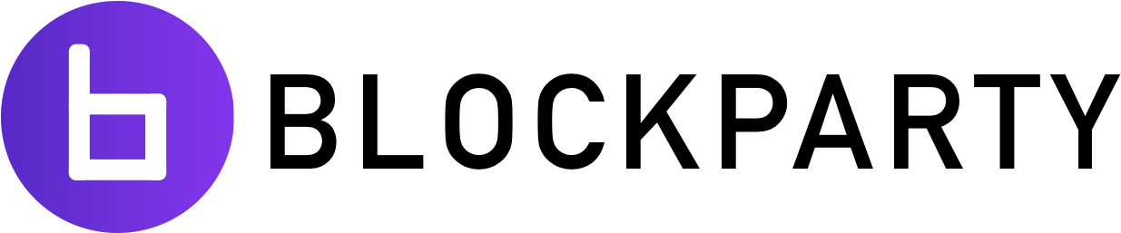 Blockparty Logo (1373x342), Png Download