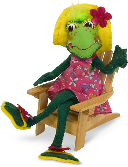 Download 9 Inch Loungin Lucy Frog - Sitting | Transparent PNG Download ...