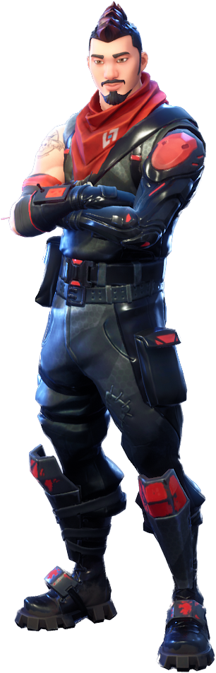 Fortnite Midnight Ops Png Image - Black Knight Fortnite Skin Png (1100x1100), Png Download