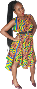 African Dress - Transparent African Dress Png (435x323), Png Download