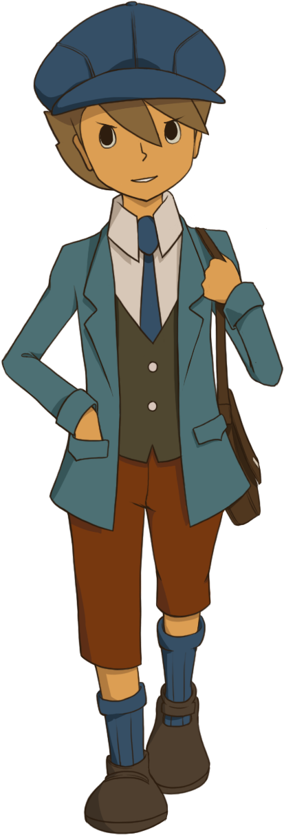 Professor Layton (611x1266), Png Download