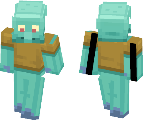 Squidward Tentacles - Minecraft (584x497), Png Download