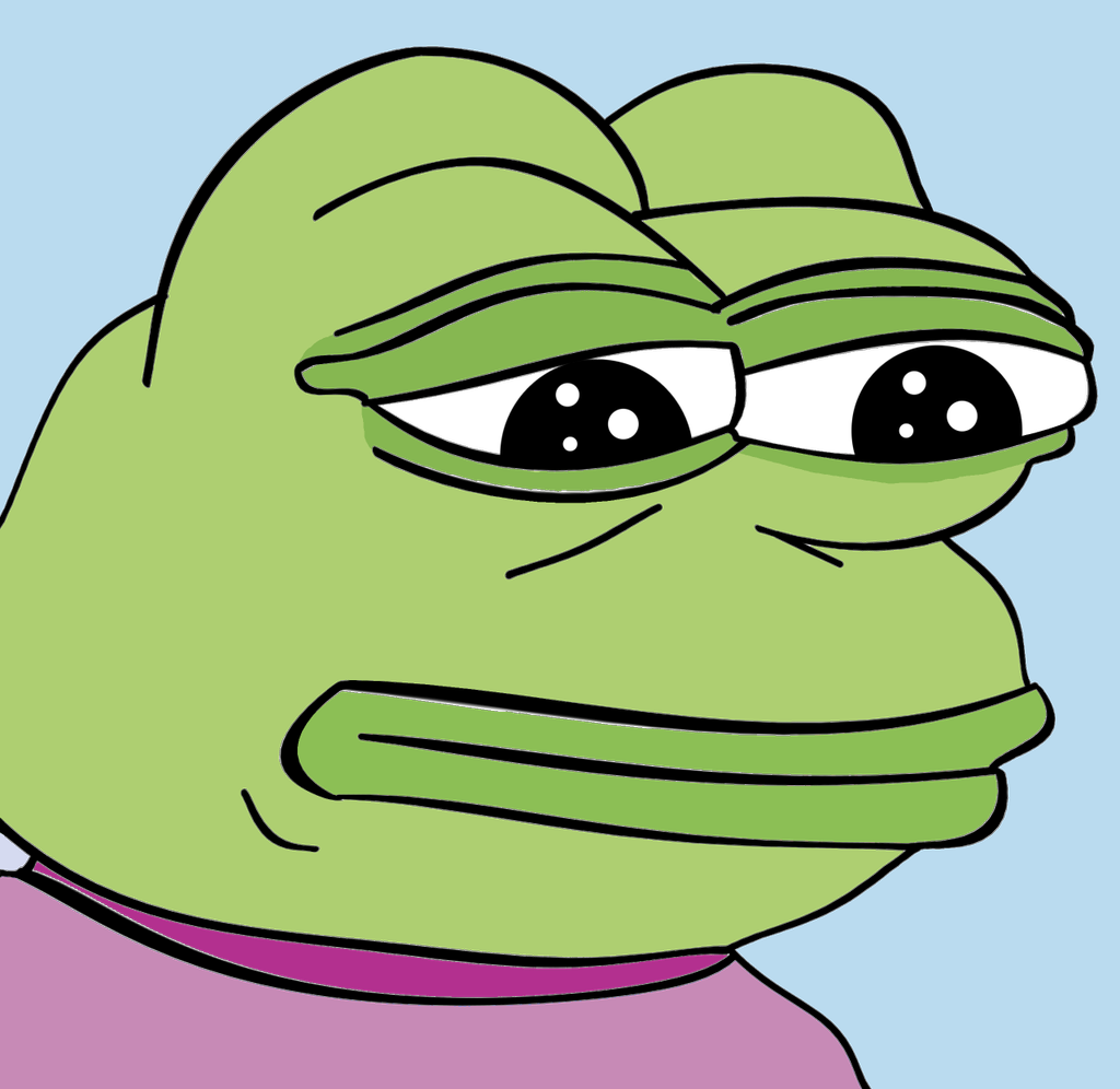 Sad Frog Png - Pepe The Frog 1080p (1024x996), Png Download