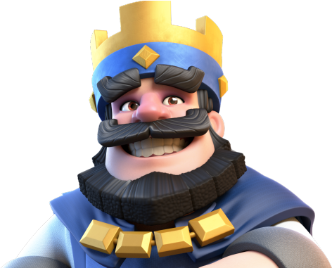 Blue King Clash Royale Png (1003x380), Png Download