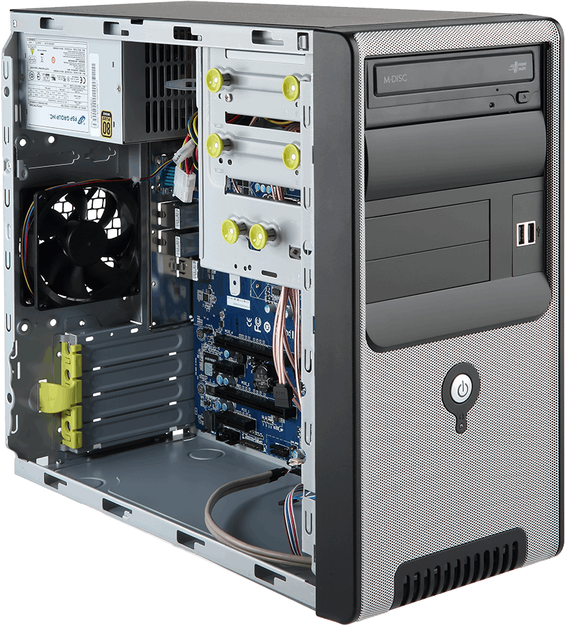 Small Office Mini Tower Solution - Server (1000x1000), Png Download