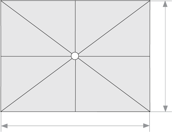 Rectangle Dimensions - Diagram (554x500), Png Download