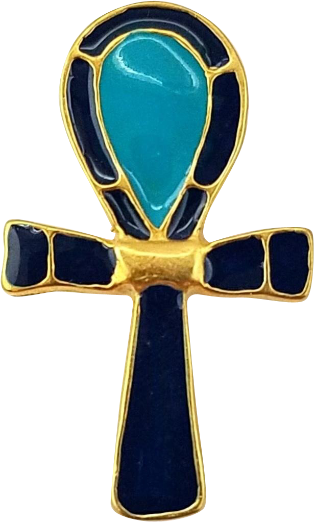 Ankh Brooch - Gold Transparent Ankh Png (1022x1022), Png Download
