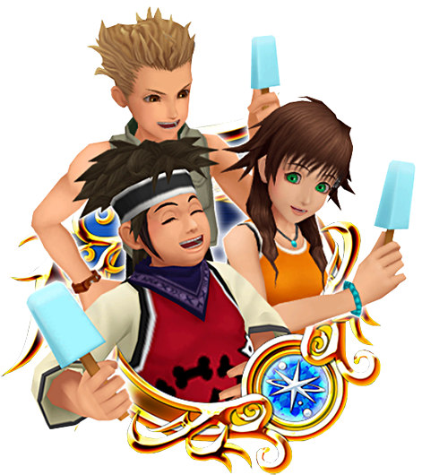 Hayner & Pence & Olette - Kingdom Hearts Hayner Pence Olette (502x547 ...