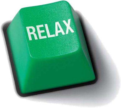 Relax Button - Necesito Unos Dias De Relax (421x362), Png Download