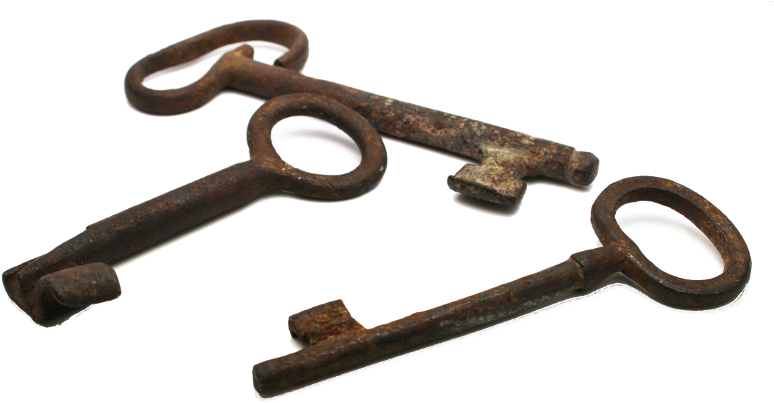 19th Century American Door Key - 19th Century (800x442), Png Download