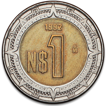 Download Thumb Image - Moneda De 1 Peso Mexicano Para Colorear ...