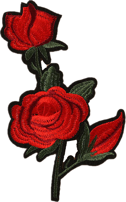 Arisingdeals 15 Pieces Iron On Rose Patch Embroidered (800x800), Png ...