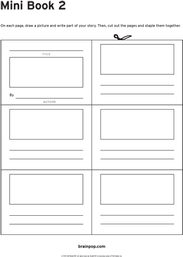 Download Printable Mini Book Template - Mini Book Template For Kids ...